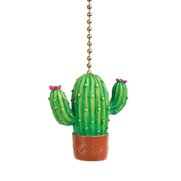 Mary B Decorative Art | Accents | Ceiling Fan Pull Cactus Plant Ceiling ...